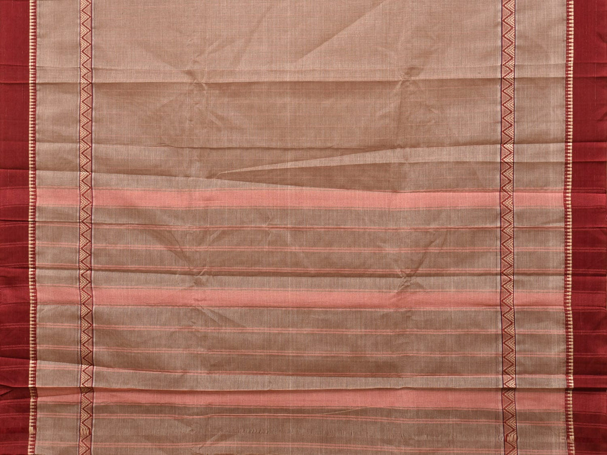 Fawn Narayanpet Cotton Handloom Saree with Strips Design No Blouse np0 ...