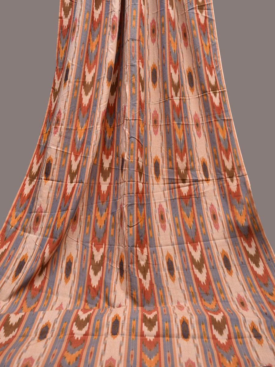 Multicolor Ikat Cotton Handloom 2.5mts Fabric with Uzbekistan Pattern ...