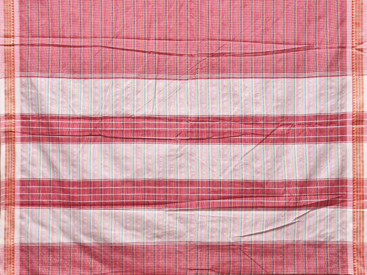 Pink Bamboo Cotton Saree with Checks Design No Blouse bc0206 – Uppada