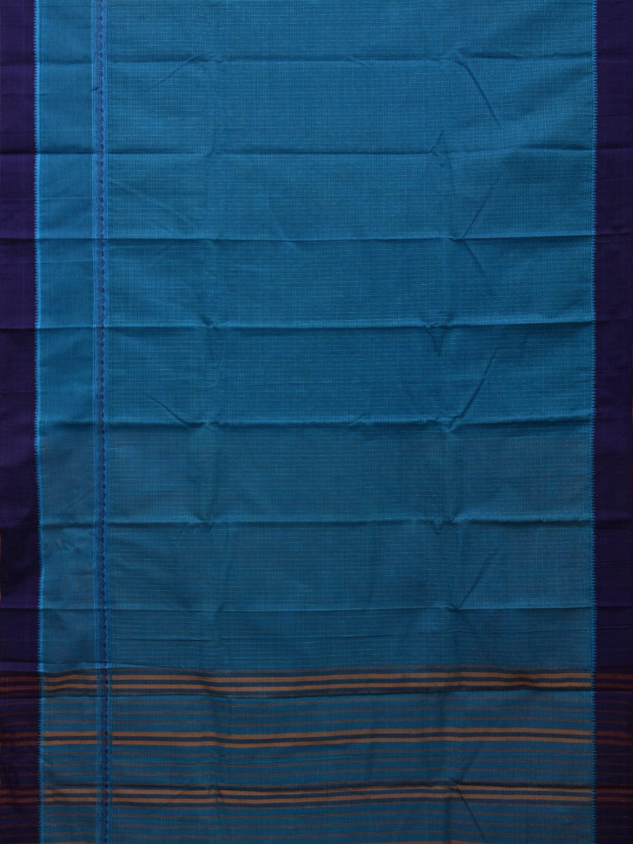 Blue Narayanpet Cotton Handloom Saree with Checks Design No Blouse np0 ...