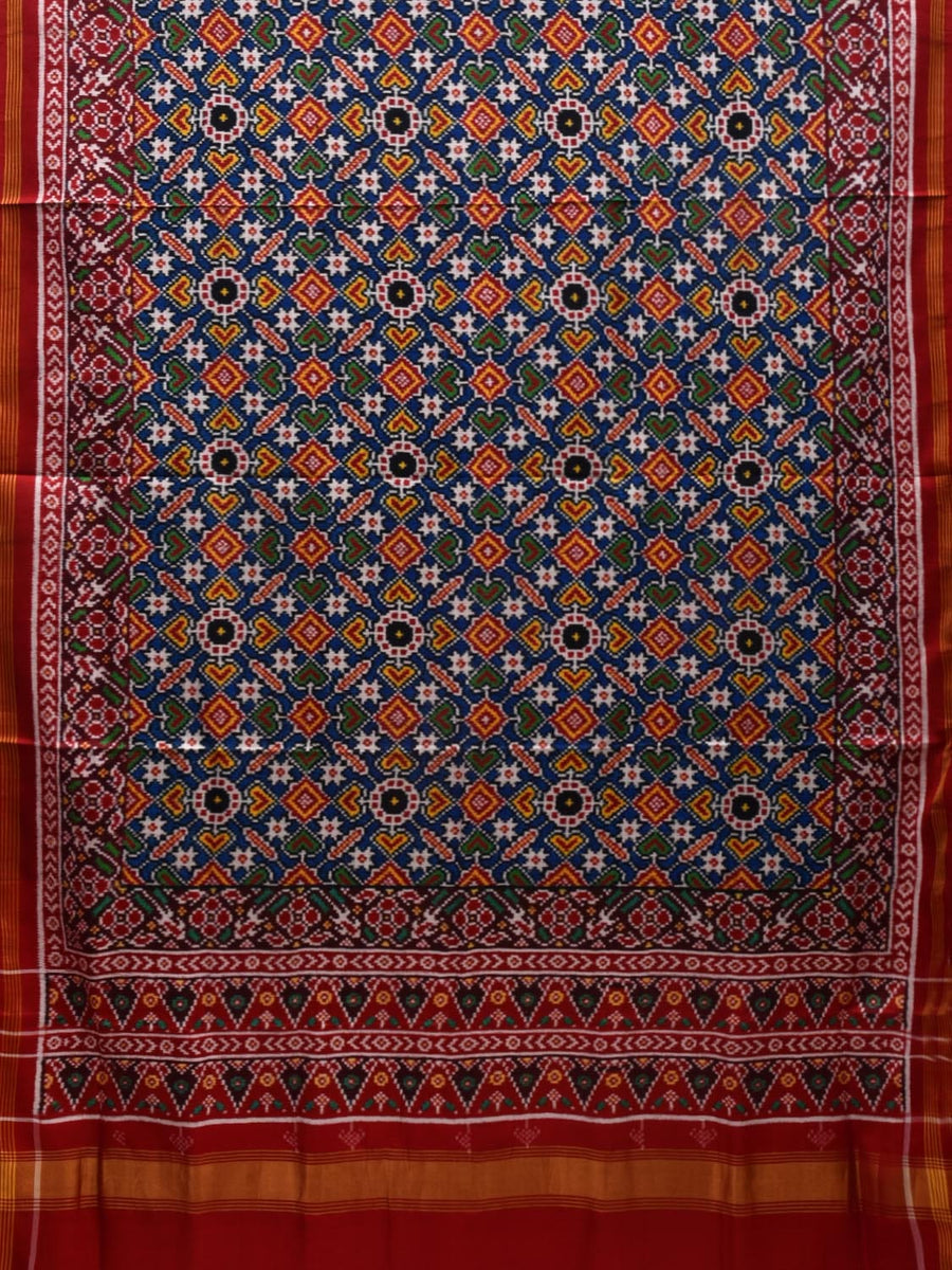 Multicolor Pochampally Ikat Silk Handloom Saree with Patola Design i06 ...