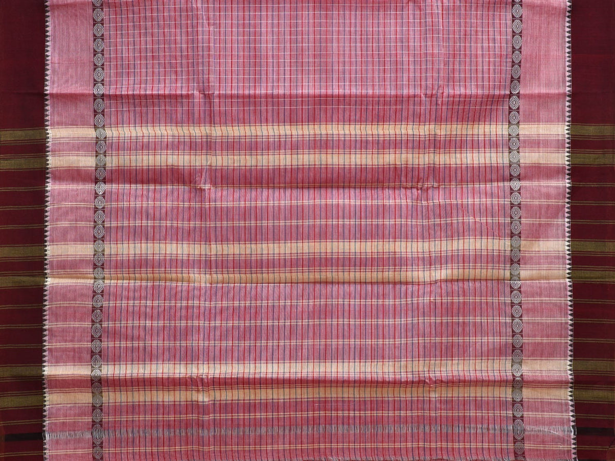 Pink Narayanpet Cotton Handloom Saree with Checks Design No Blouse np0 ...