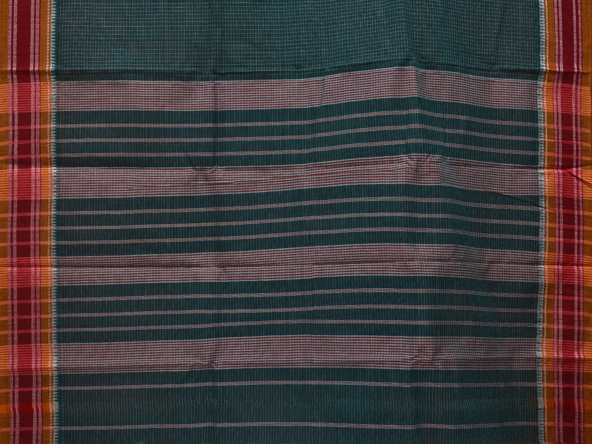 Teal Narayanpet Cotton Handloom Saree with Checks Design No Blouse np0 ...